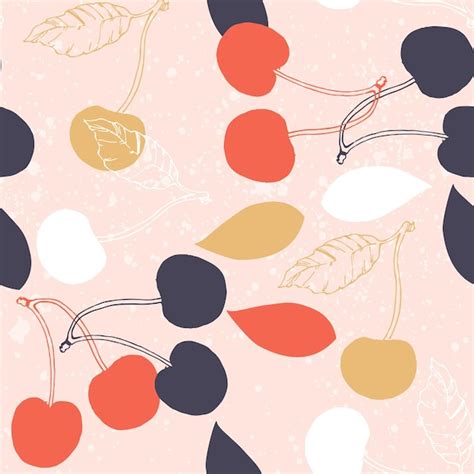 Premium Vector Cherry Seamless Pattern