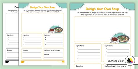 design your own soup activity teacher made twinkl