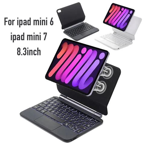 Teclado Para Ipad Mini 6 7 Capa De 83 Polegadas Com Retroiluminado Shopee Brasil