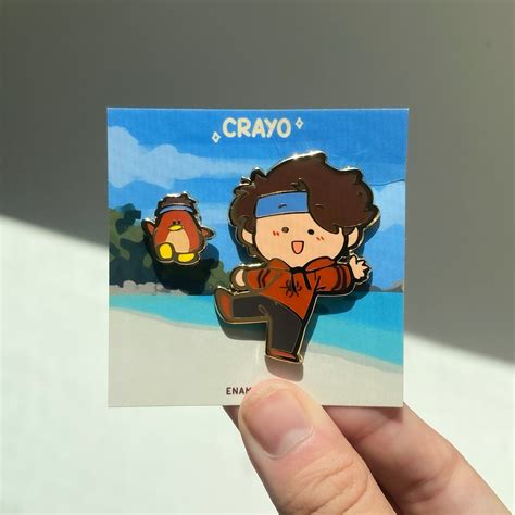 Qsmp Roier Chibi Enamel Pin Crayoshop