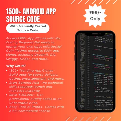 Unlock 1500+ Premium Android App Source Codes (Updated for 2025) – Kickstart Your App Business ...