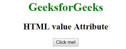 HTML value属性用法及代码示例 纯净天空