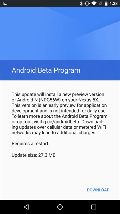 Android N Preview Now Receiving First Ota Update
