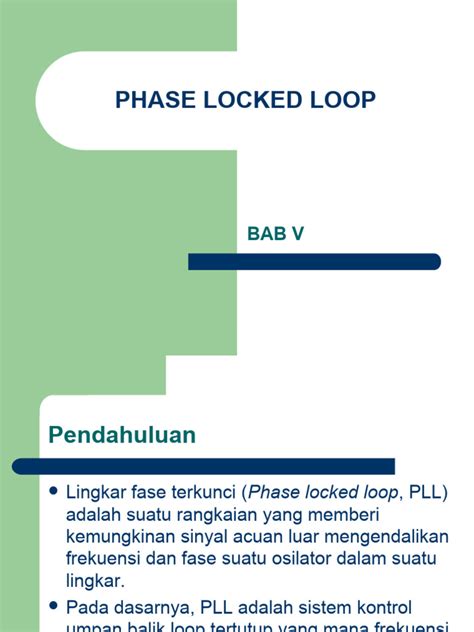Phase Locked Loop Pdf