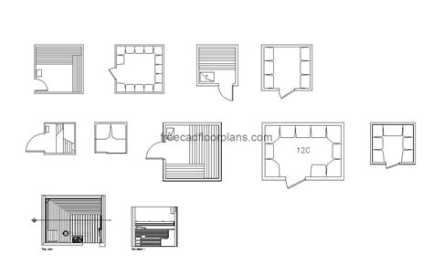 Steam Sauna Rooms Free Cad Drawings