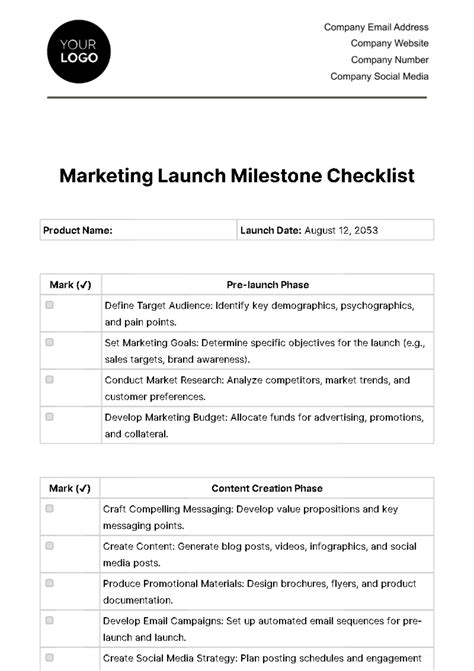 Free Milestone Templates To Edit Online