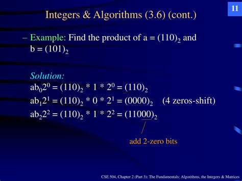 ppt chapter 3 part 3 the fundamentals algorithms the integers
