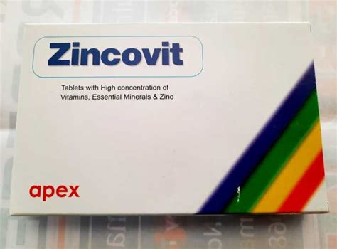 Zincovit 30 Tablets With Vitamins And Zinc Darazlk