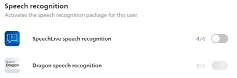 Activate Speech Recognition For Users Philips SpeechLive