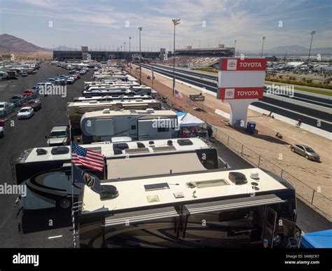 Las Vegas Nv April 13 General Aerial View Of The Trackside Rv Lot