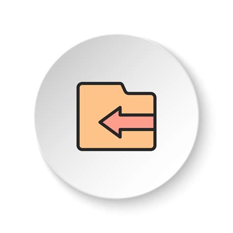 Round Button For Web Icon Import Folder Button Banner Round Badge