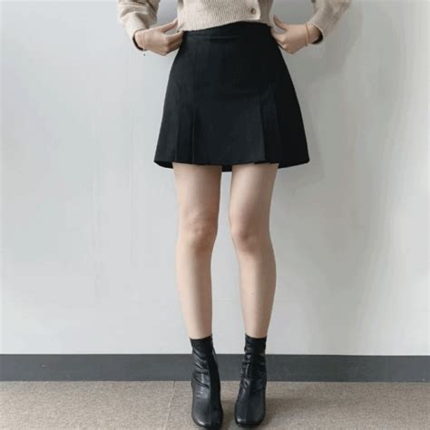 속바지안감뒷밴딩ok 티앤 파스텔 핀턱 A라인 테니스스커트 봄 가을 간절기 플레어 플리츠 주름치마 미니스커트 기본템