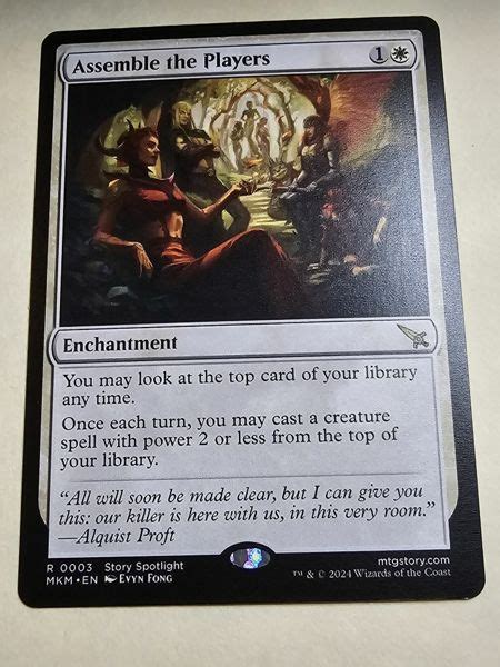 Free Magic The Gathering Mtg Assemble The Players Rare Card Murder