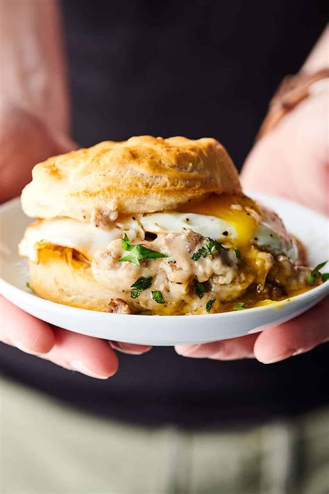 Easy Biscuits And Gravy W Sausage Rosemary Gravy
