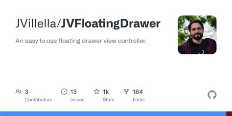 Github Jvillella Jvfloatingdrawer An Easy To Use Floating Drawer View Controller
