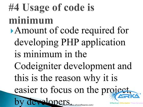 benefits of codeigniter in web development ppt