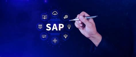 premium photo sap system concept sap system application products