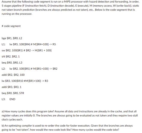 Solved Assume That The Following Code Segment Is Run On A