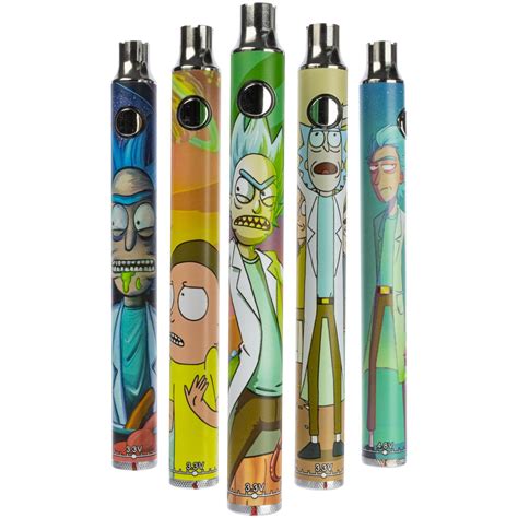 Rick And Morty 1100mah Twist Vape Battery Blist Kit Cbd Thc Hhc