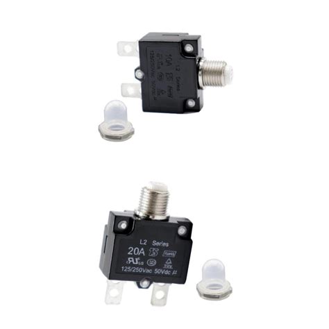2pcs Manual Reset Overload Switch 20amp 10amp 125 Vicedeal