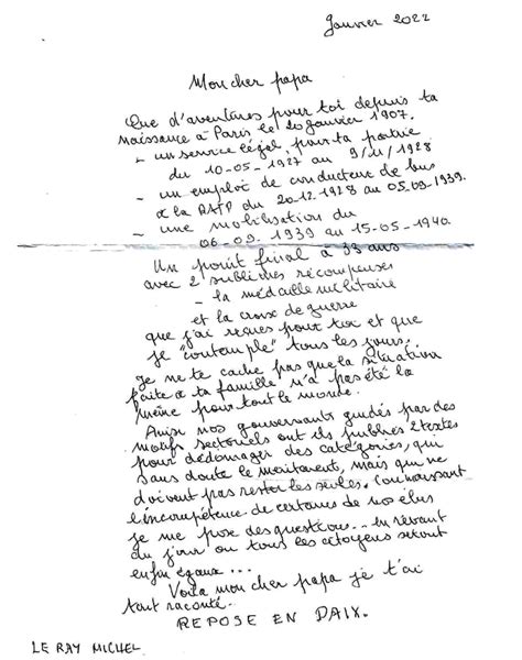 Témoignages Du Livre Blanc Monsieur Michel Le Ray Fédération