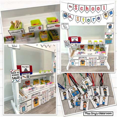 School Store Dramatic Play Printables Back To School School