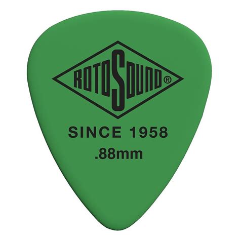 Rotosound Tortex Green 0 88mm Guitar Picks 10 Pieces Reverb
