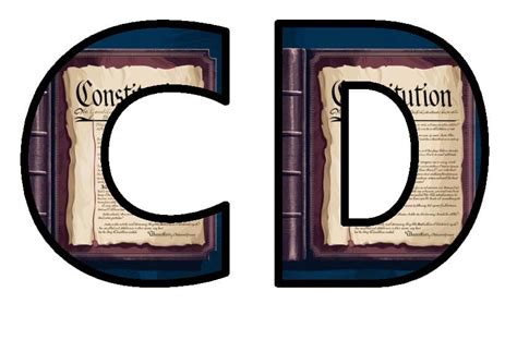 Us Constitution Paper Lettering Set Instant Display Bulletin Board Font