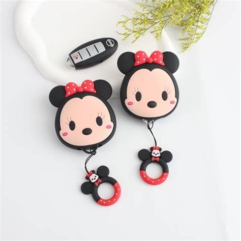 適用于日產車鑰匙套可愛米妮卡通軒逸天籟尼桑東風奇駿勁客藍鳥駕車個人用品etmall東森購物網