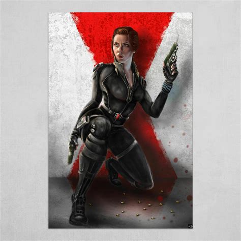 Black Widow Art Poster