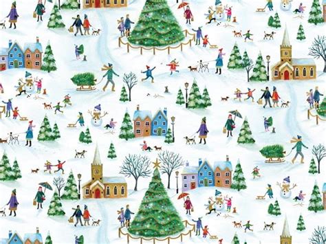 Christmas Village T Wrap 30x417 Half Ream Roll Nashville Wraps
