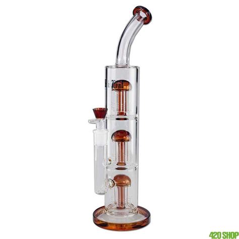 Triple Tree Percolator Bong Black Leaf