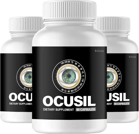3 Pack Ocusil Ocusil Eye Support Dietary Supplement 180 Capsules Health