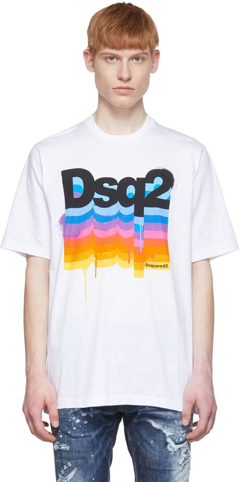 Dsquared2 White Cotton T Shirt Dsquared2