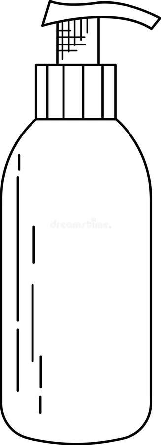 Bottle Cosmetic Outline Stock Illustration Illustration Of Icon