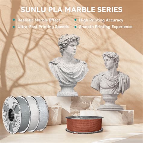 Sunlu High Speed Pla Marble 3d Printer Filament 1kg Sunlu Onlinestore
