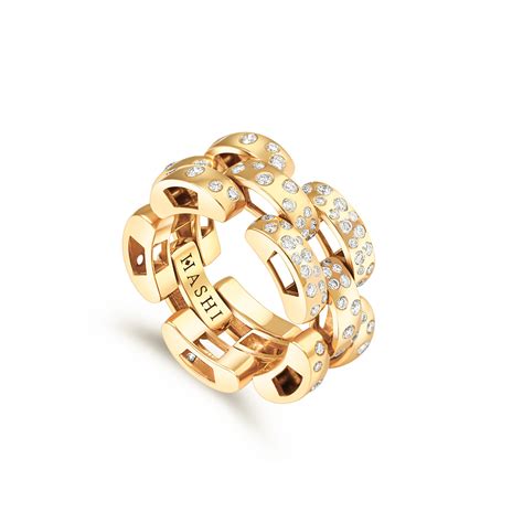 Endless G Ring With Diamonds Hashi