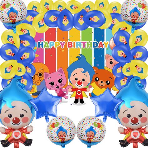 Buy Plim Plim Birthday Party Supplies Clown Balloons Include Background Clown Foil Balloon