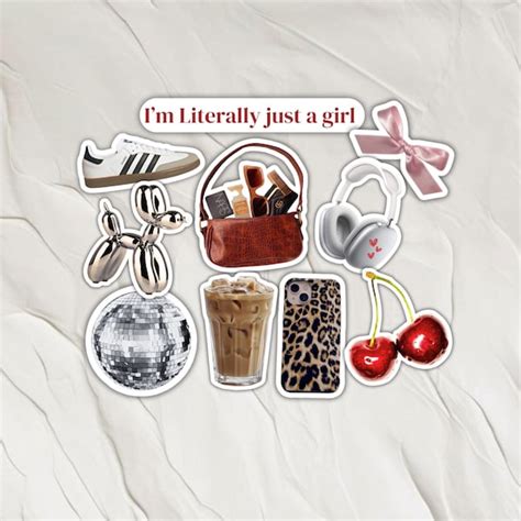 Cute Girl Stickers Aesthetic Etsy