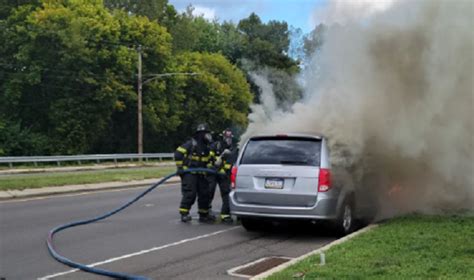 Minivan On Way From Dealership To New Owner Bursts Into Flames