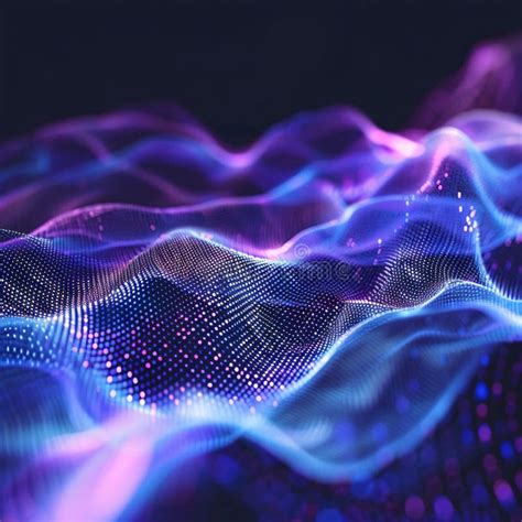 Abstract Background Blending Coding With Artificial Intelligence In Shades Of Blue And Violet