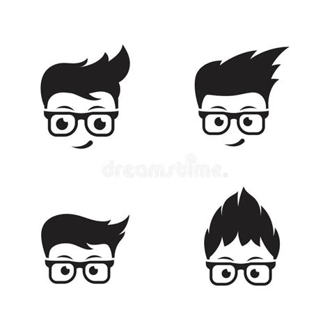 programmer genius nerd flowchart program plan stock illustration