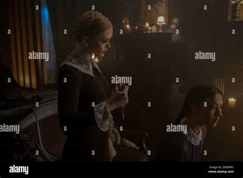 CHILLING ADVENTURES OF SABRINA From Left Abigail Cowen Adeline Rudolph Season 4 Ep 406 Or