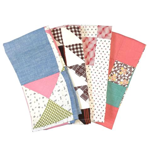 Vintage Patchwork Napkins A Little Bird