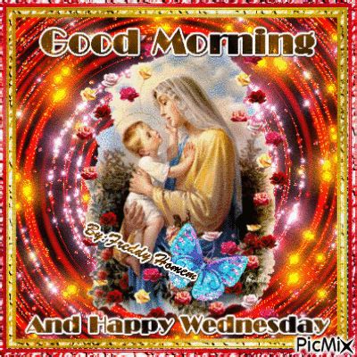 Good Morning And Happy Wednesday Free Animated  Picmix
