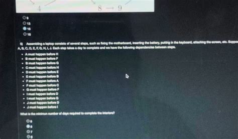 5 Assembling A Laptop Consists Of Several Studyx