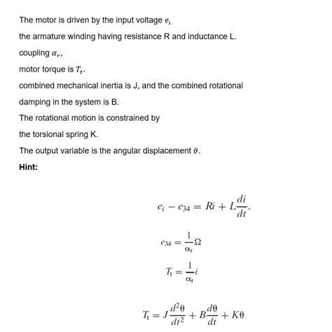 answered assuming zero initial conditions … bartleby