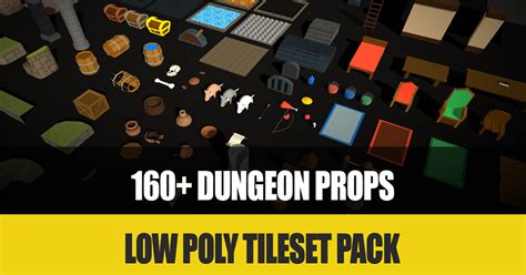 Modular Cartoon Dungeon Props And Tileset Pack 3d Dungeons Unity