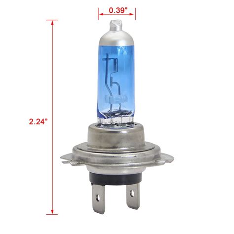 2pcs H7 Halogen Bulb 12v 55w Ultra Bright White 5500k Auto Headlights
