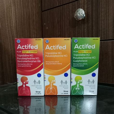 Jual Actifed Syrup 60ml Shopee Indonesia